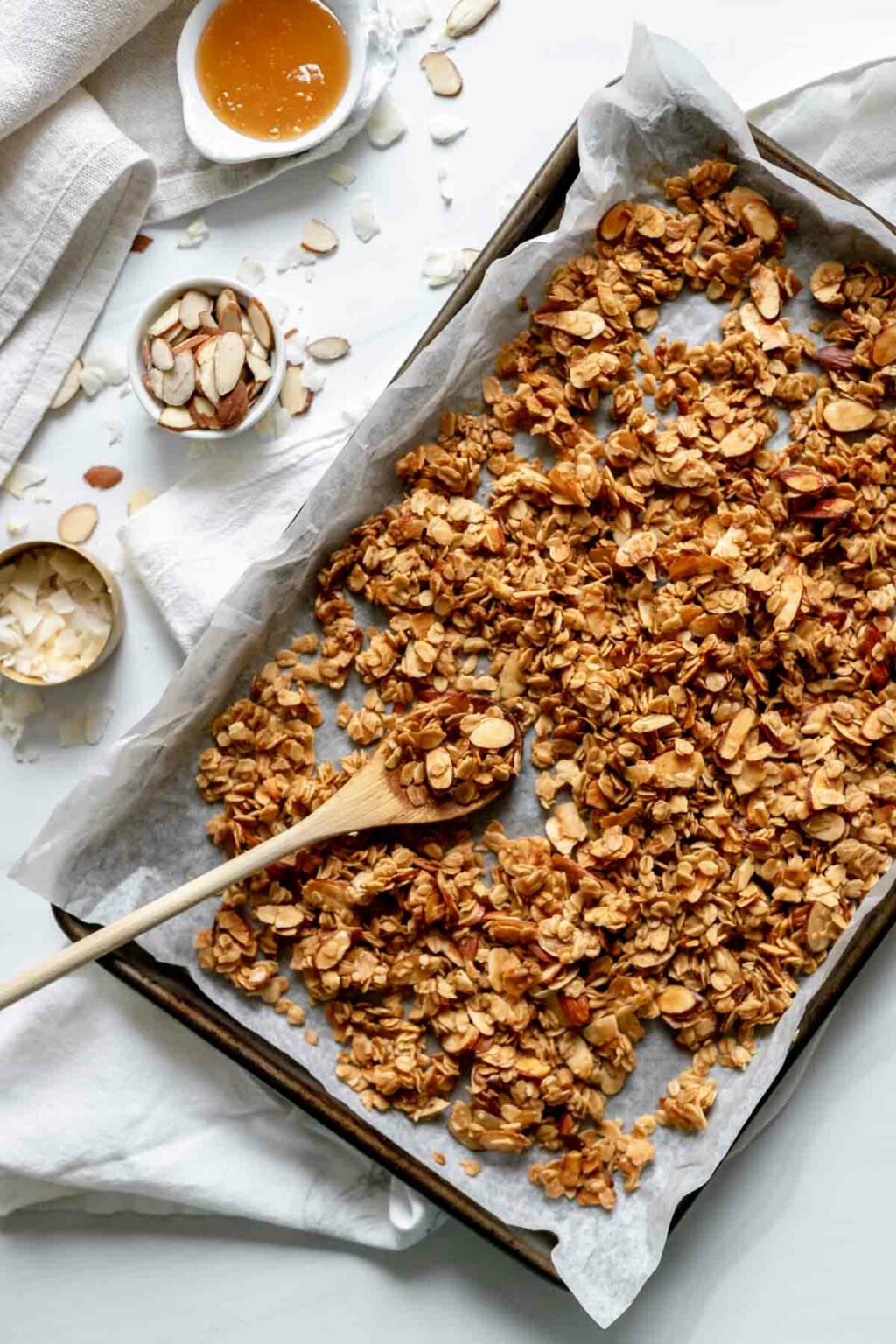 Honey Almond Granola (gluten-free) - Katiebird Bakes