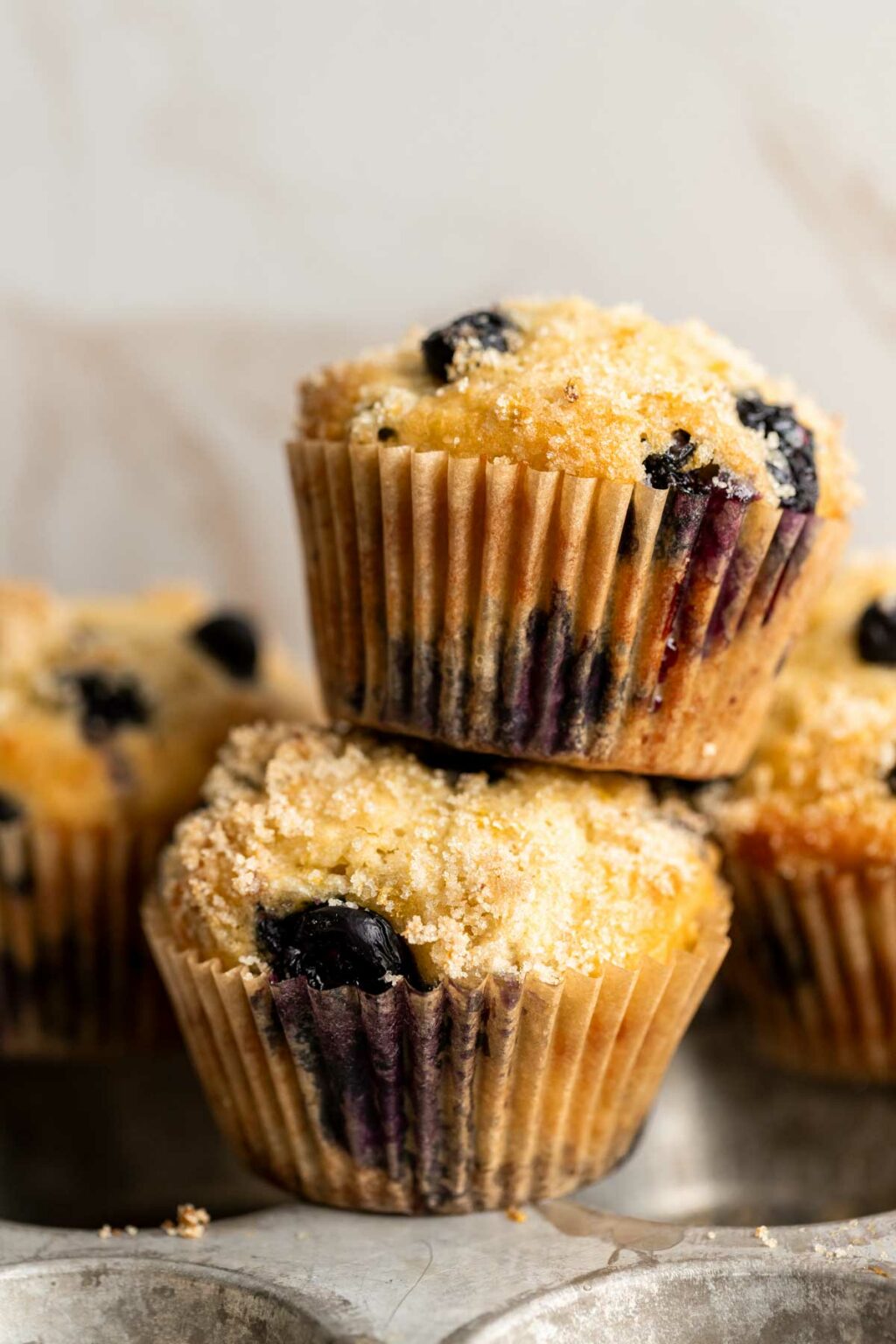 Easy Lemon Blueberry Muffins with Greek Yogurt - Katiebird Bakes