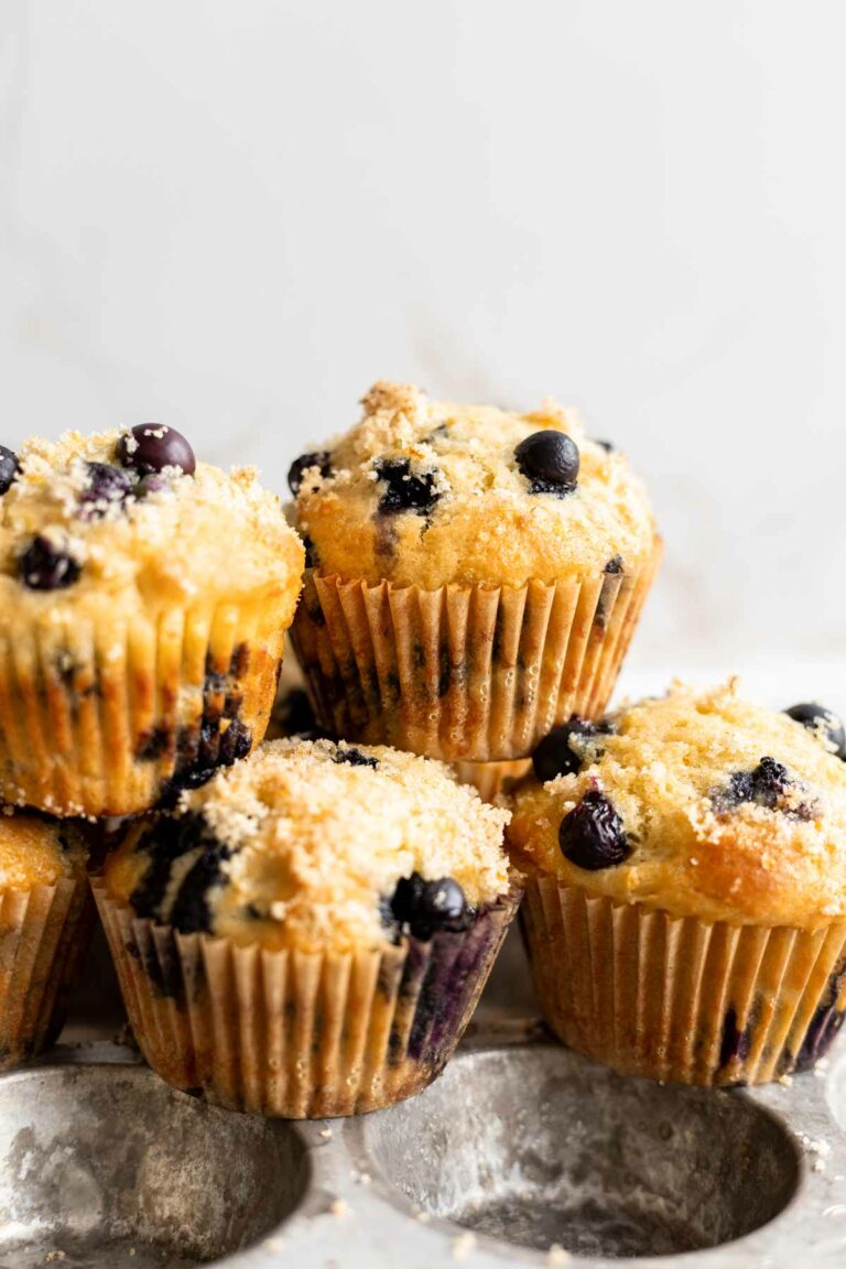 Easy Lemon Blueberry Muffins with Greek Yogurt - Katiebird Bakes